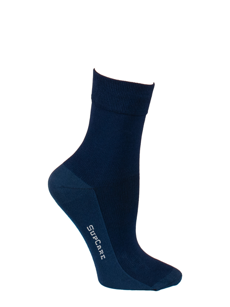 Compression Crew Socks Bamboo, Navy Blue – SupCare
