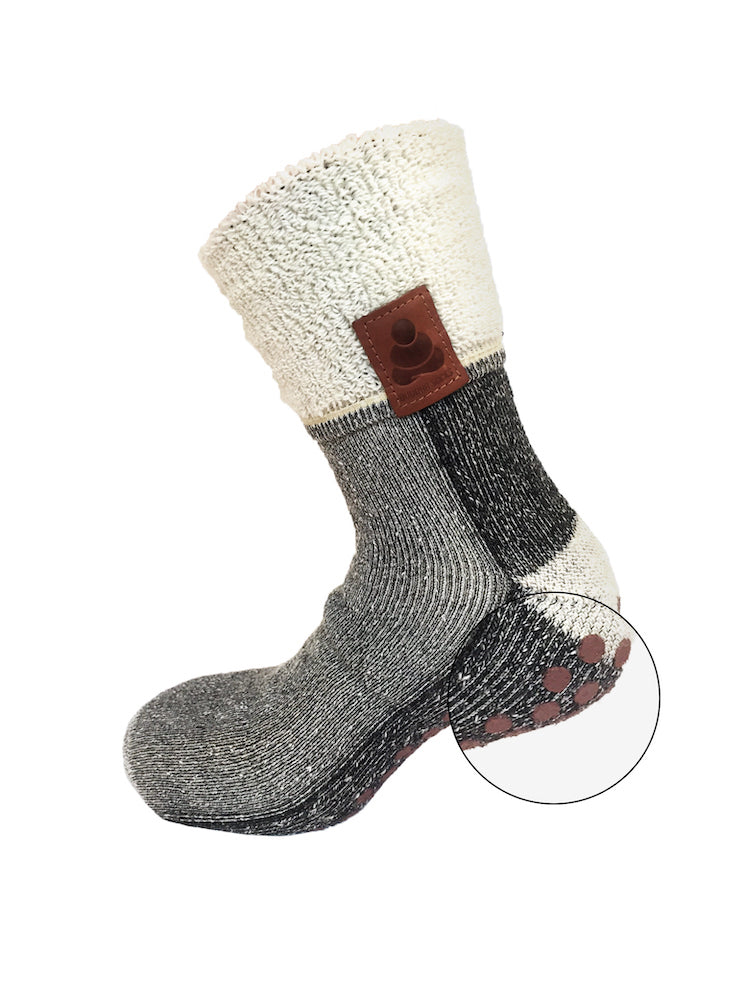 Buddha Socks with grip sole, black – SupCare
